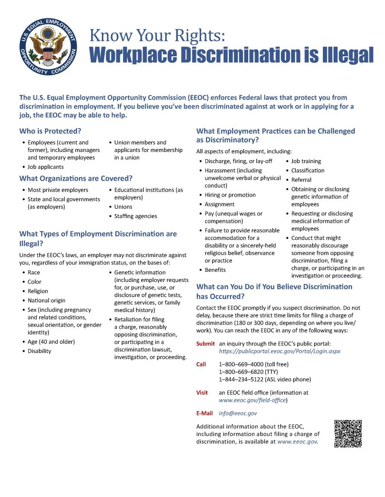 EEOC Poster Revised - by Norman A. Mott, III - D'Arcy Vicknair